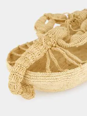 NATALIA BRILLI Natural Raffia Lobster Bowl