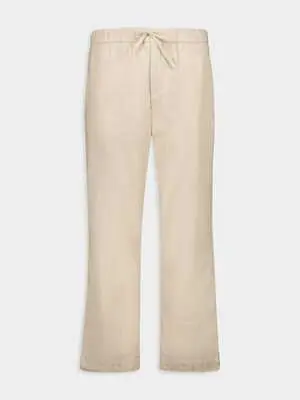 Frescobol Carioca Sand Linen-blend Oscar Trousers - Beige