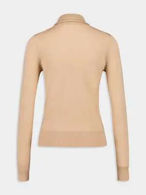 Zimmermann Cashmere Turtleneck Sweater - Beige
