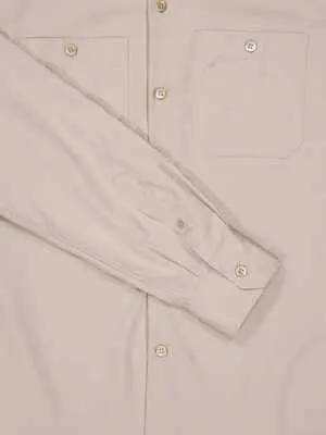 Brunello Cucinelli Light Cotton Button-up Shirt - Beige