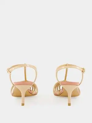 FRANCESCO RUSSO Cage Sandals - Beige