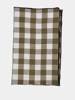 Maison De Vacances Mimi Vichy Kahki Kitchen Towel - Brown