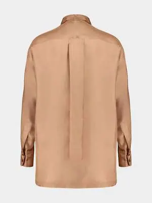 Zimmermann Relaxed Fit Tie Shirt - Beige
