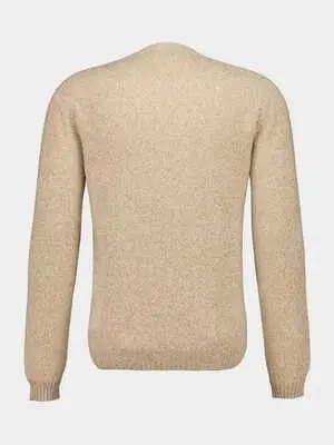 Boglioli Wool-cashmere Crewneck Sweater - Beige
