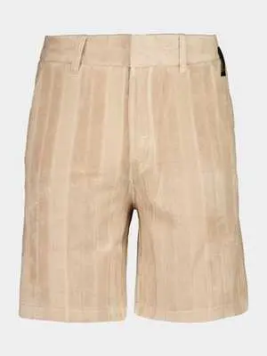 Fendi Ff Jacquard Terry Swim Shorts - Beige