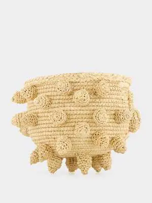 NATALIA BRILLI Natural Raffia Decorative Bowl