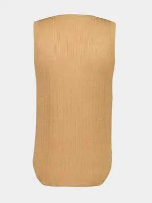 Frescobol Carioca Prado Ribbed Cotton Vest