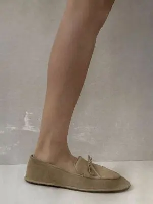 EMME PARSONS Parker Suede Moccasins - Brown