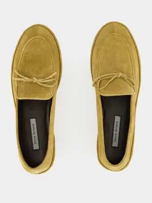 EMME PARSONS Parker Suede Moccasins - Brown