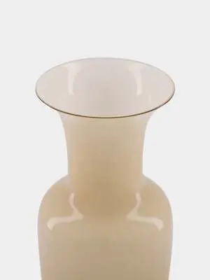 VENINI Opalino 22 Glass Vase - Beige