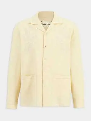 BAZISZT Cade Cotton Hemp Shirt - Beige