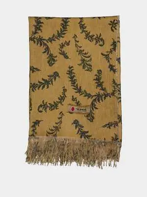 THE HOUSE OF LYRIA Sollievo Patterned Linen Tablecloth