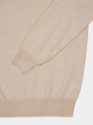 Brunello Cucinelli Cashmere Crew Neck Sweater - Beige