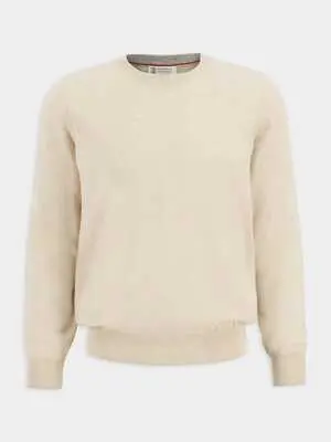 Brunello Cucinelli Cashmere Crew Neck Sweater - Beige