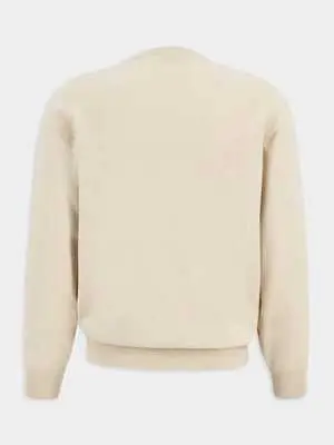Brunello Cucinelli Cashmere Crew Neck Sweater - Beige