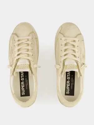 GOLDEN GOOSE Superstar Sneakers With Glitter