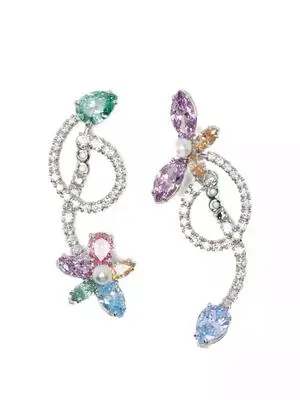 SWAROVSKI X Ariana Grande Asymmetrical Earrings - Silver