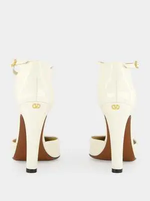 Valentino Garavani High-heel Ankle Strap Sandals - Cream
