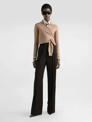 Dolce & Gabbana Cashmere Wrap Cardigan - Beige