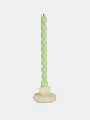 ZACONI Small Onyx Candle Holder - Beige