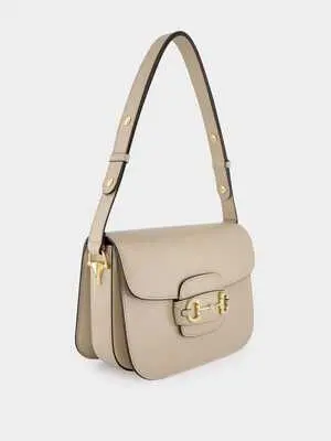 Gucci Horsebit 1955 Medium Shoulder Bag - Beige
