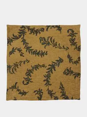 THE HOUSE OF LYRIA Printed Linen Napkin - Beige