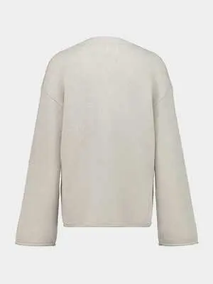 LISA YANG Kristy Cashmere Sweater - Beige