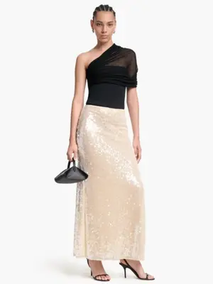 Altuzarra Sequin-embellished Linnei Maxi Skirt - Beige
