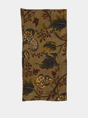 THE HOUSE OF LYRIA Nicone Floral Linen Napkin - Beige