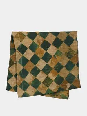 THE HOUSE OF LYRIA Gelasio Printed Linen Napkin - Beige