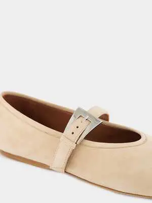 Paris Texas Sveva Suede Ballet Flats - Beige