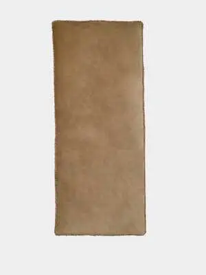Haomy Lin Bed Roll In Cotton Velvet - Beige