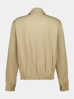 Balmain Cotton Canvas Bomber Jacket - Beige