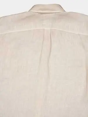 120% Lino Safari Soft Fade Linen Shirt - Beige