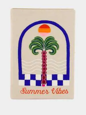 OLYMPIA LE-TAN Summer Vibes Book Clutch - Beige