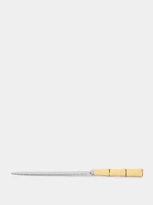 CAPDECO Byblos Bamboo Bread Knife - Brown