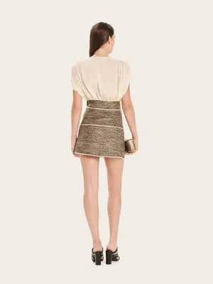 Zeus+dione Voidra Textured Bodysuit - Beige
