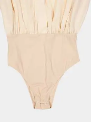 Zeus+dione Voidra Textured Bodysuit - Beige