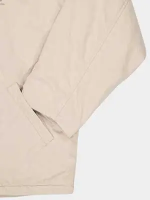 Balenciaga Hooded Zip-up Cotton Jacket - Beige