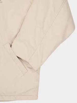 Balenciaga Hooded Zip-up Cotton Jacket - Beige