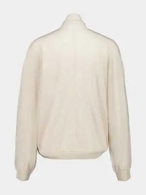 COURREGES Merino Wool Mockneck Sweater - Beige