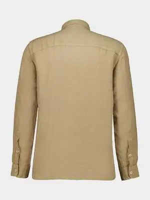 120% Lino Savana Long-sleeve Linen Shirt