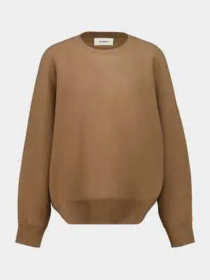 LISA YANG Greer Double Face Cashmere Sweater - Beige