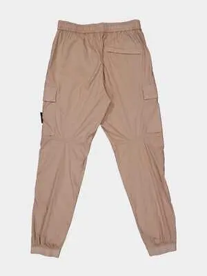 Stone Island Stretch Cotton Cargo Trousers - Beige