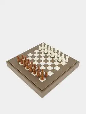 Hector Saxe Paris Buffalo Leather Chess Box