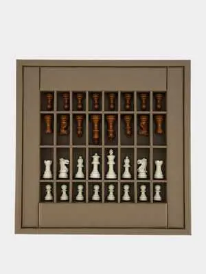 Hector Saxe Paris Buffalo Leather Chess Box