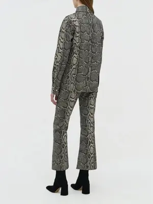 Gabriela Hearst Recycled Python-print Denim Shirt - Animal Print