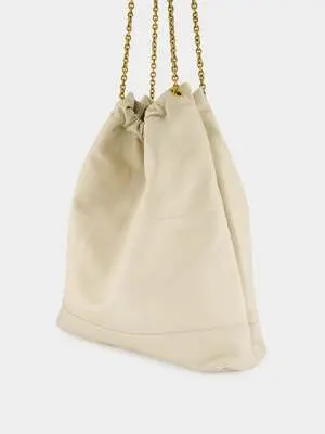 Saint Laurent Jamie Large Pochon Bag - Cream
