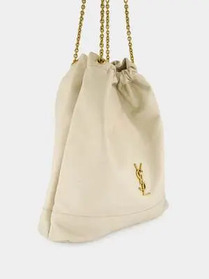 Saint Laurent Jamie Large Pochon Bag - Cream