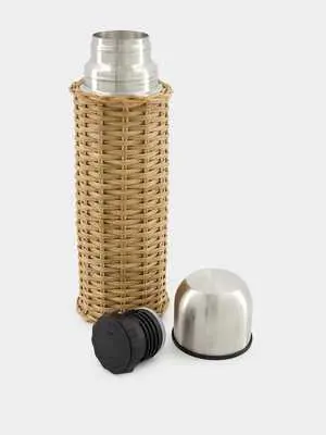 GIOBAGNARA Rattan Small Thermos Bottle